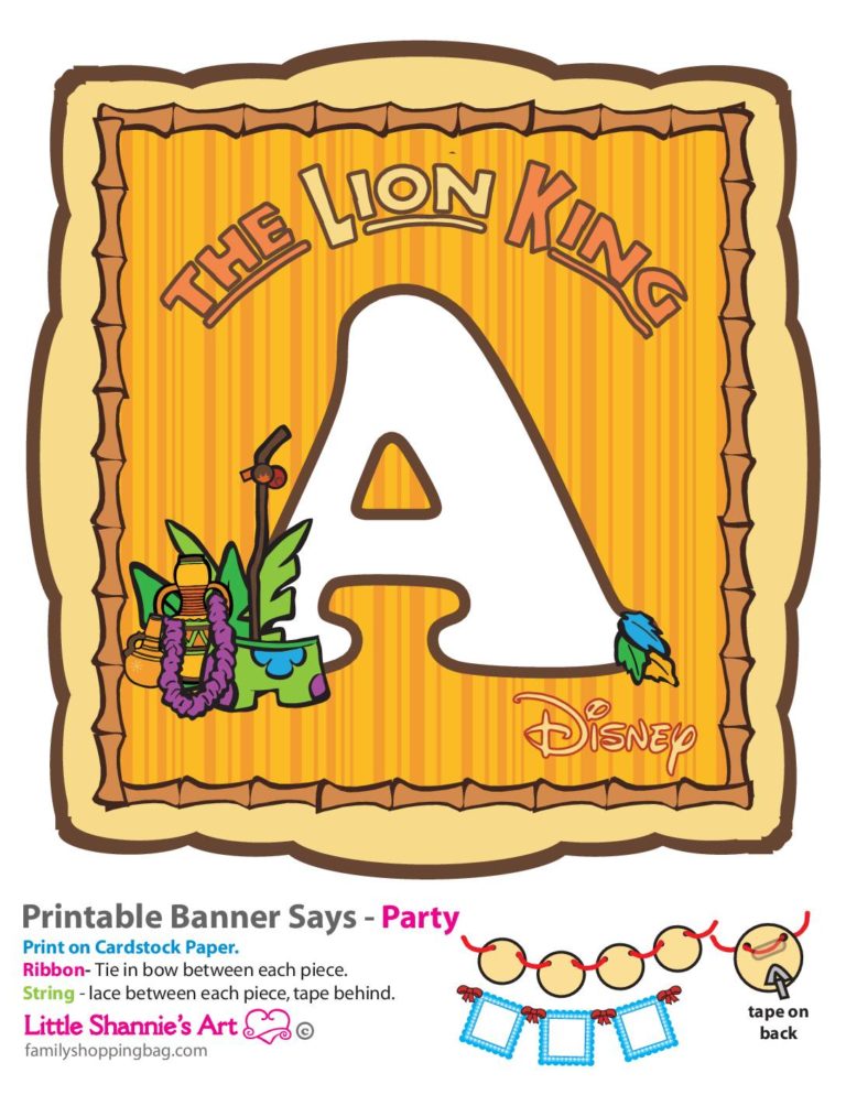 1 piece Party Banner Lion King