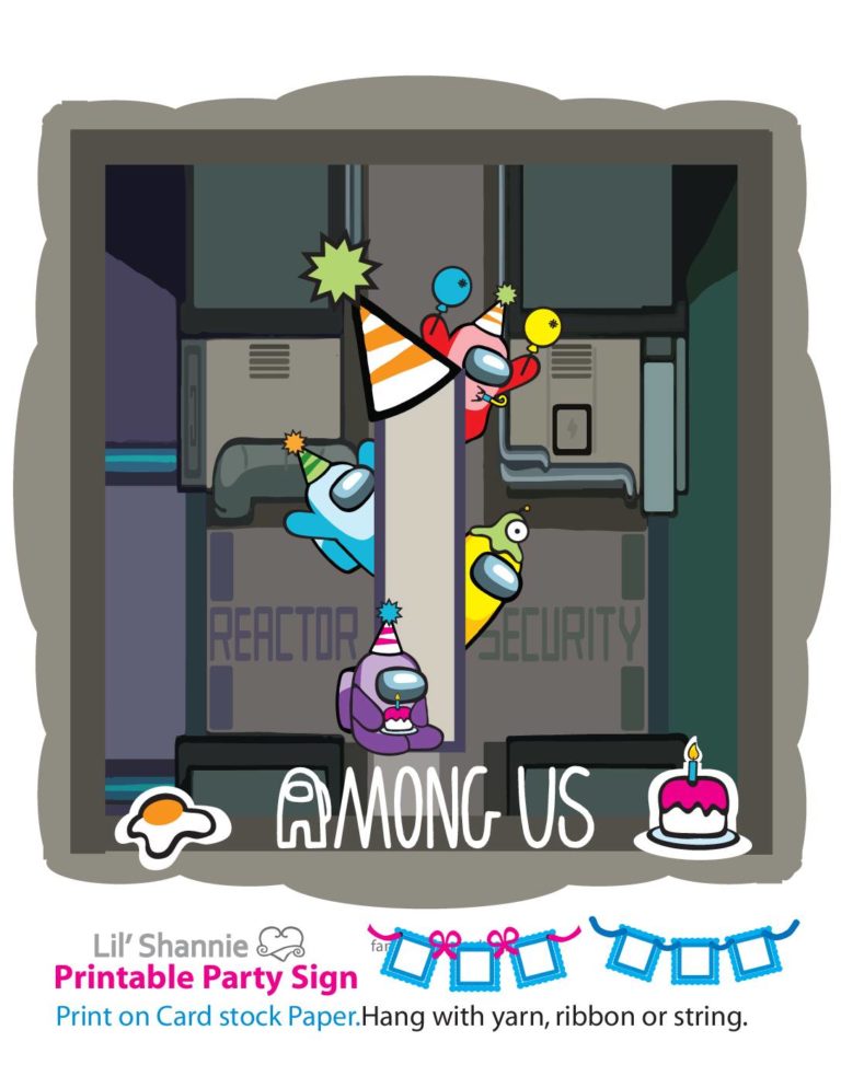 Free Printable Among Us Coloring Pages and More | Lil Shannie.com