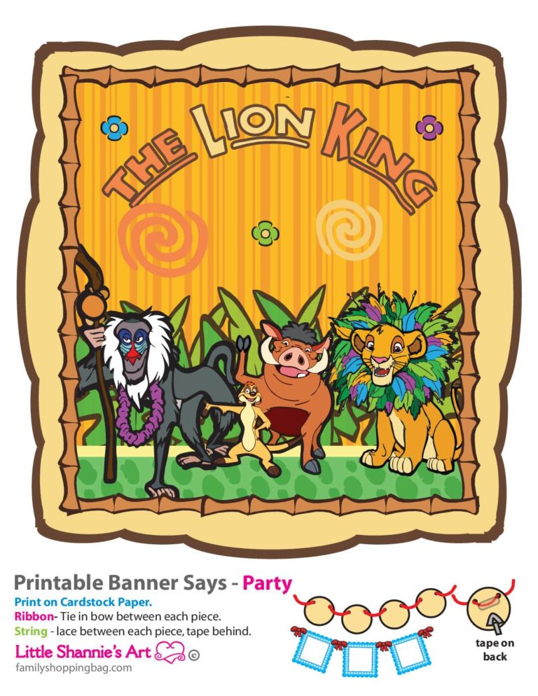 1 piece Party Banner Lion King