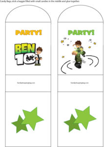 Ben 10 Gift Tag