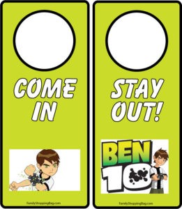 Ben 10 Gift Tag