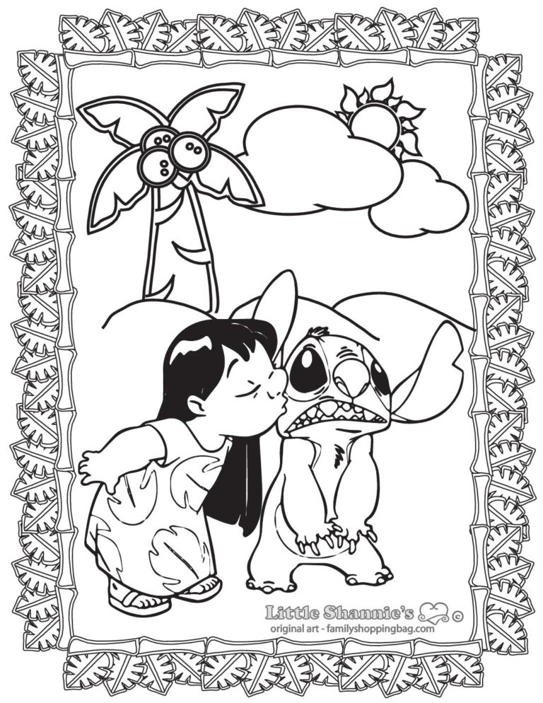 Color Page Lilo and Stitch