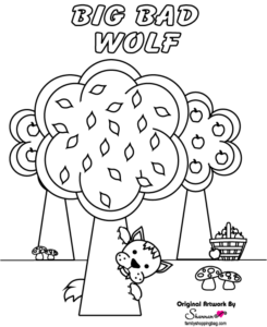 Coloring Page Red Riding Hood