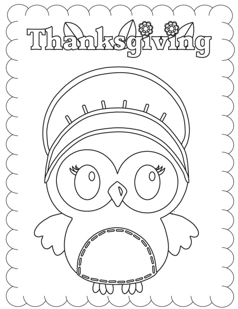 Coloring Book Thanksgiving