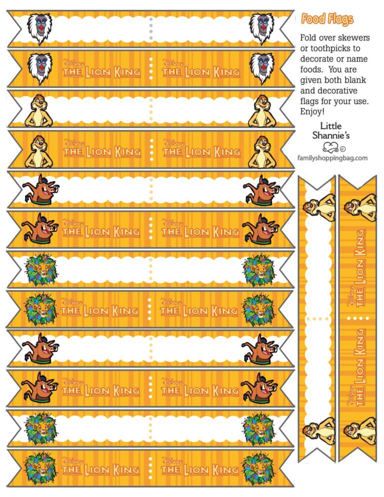 Food Flags | Lil Shannie.com