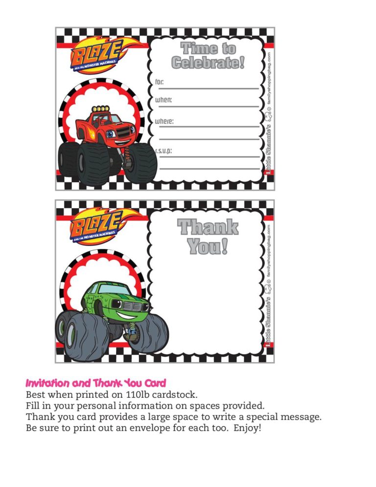 Free Printable Blaze Coloring Pages and More | Lil Shannie.com