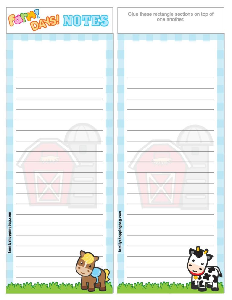 Free Printable List Paper | Lil Shannie.com