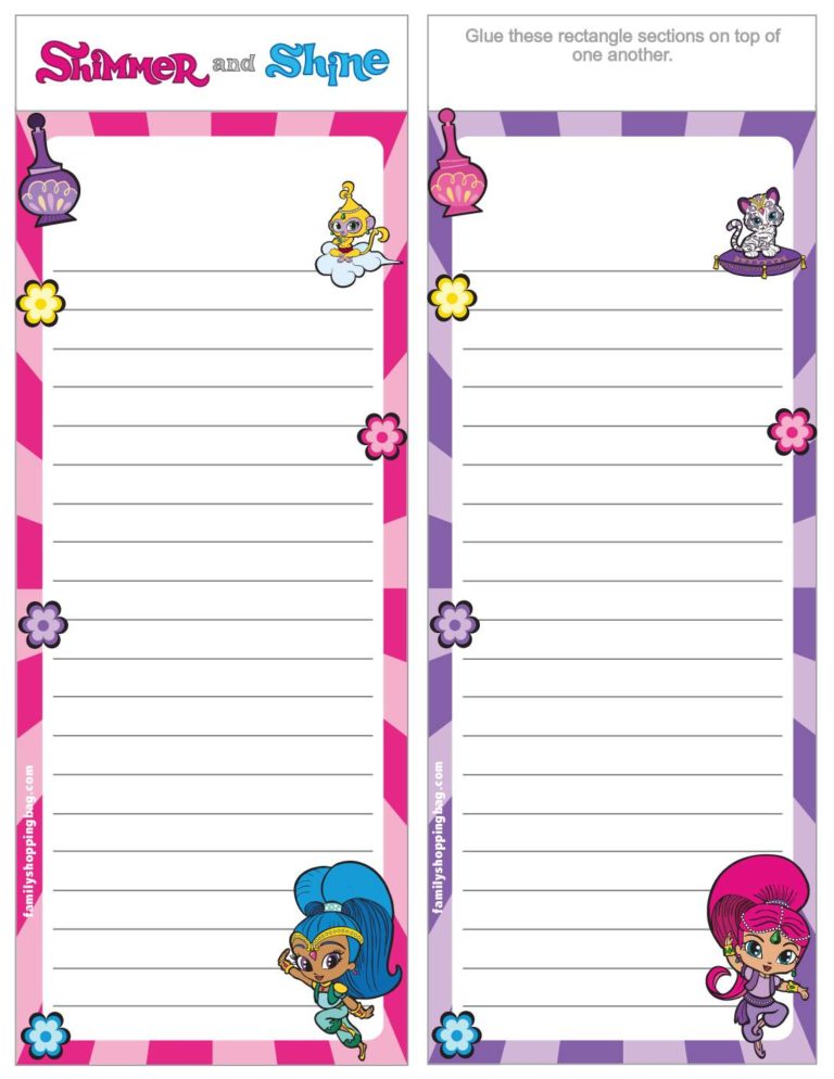 Free Printable List Paper | Lil Shannie.com