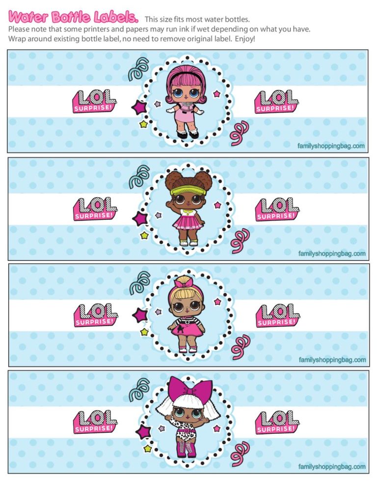 Lol Surprise Cupcake Toppers