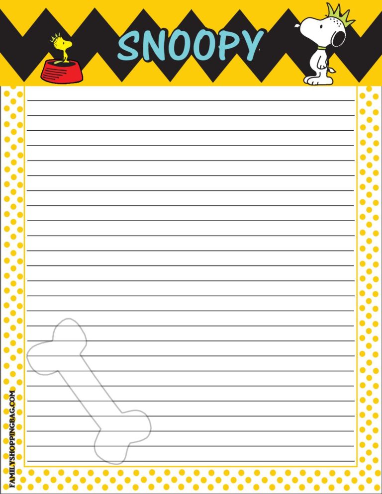 Free Printable Snoopy Coloring Pages and More - Lil Shannie.com