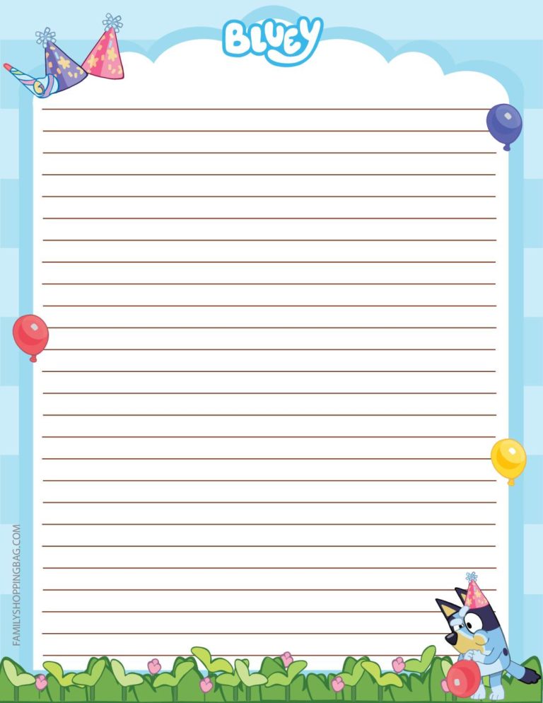 Stationery 2 Bluey
