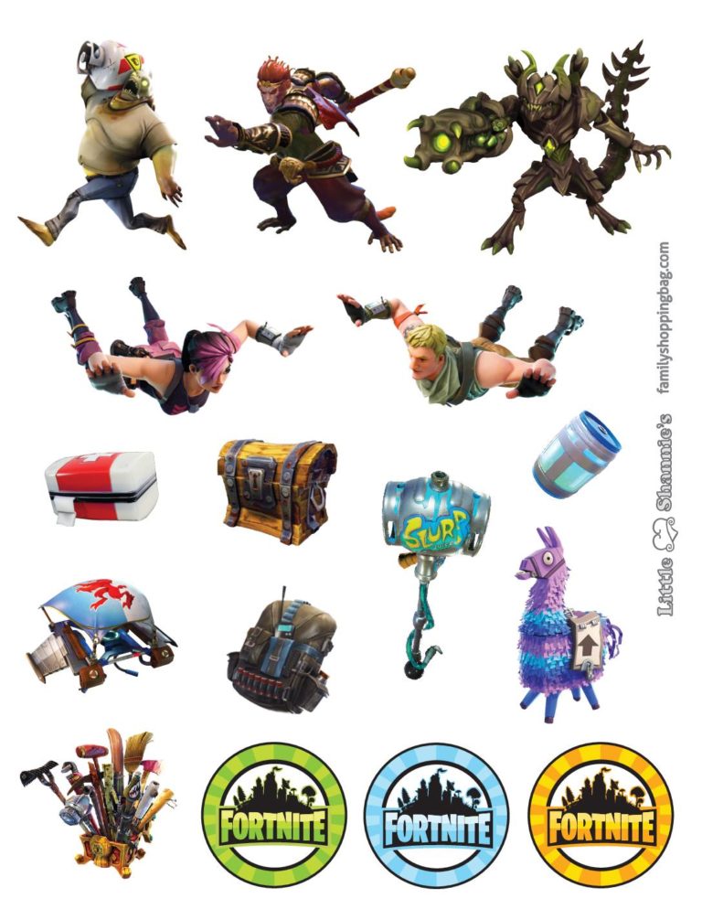 Free Printable Fortnite Coloring Pages and More | Lil Shannie.com