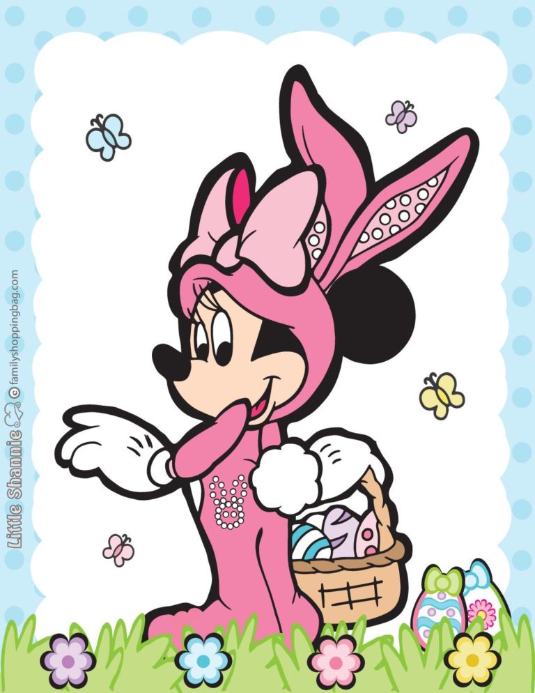 Bookmarks Mickey Mouse Easter