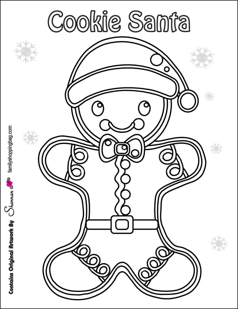 Free Printable Christmas Gingerbread Coloring Pages and More - Lil ...