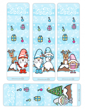 Christmas Gnomes Bookmarks