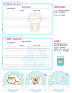 Mother's Day Love Recipe Cards