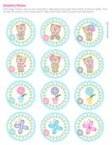 Memory Game Beary Fun Mother’s Day