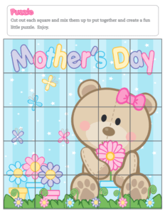 Puzzle Game Beary Fun Mother’s Day