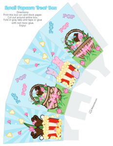 Easter Basket Popcorn Box