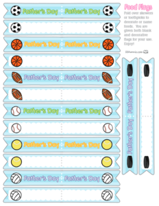 Free Printable Food Flags | Lil Shannie.com