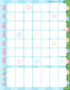 Chore Chart Valentine Bears